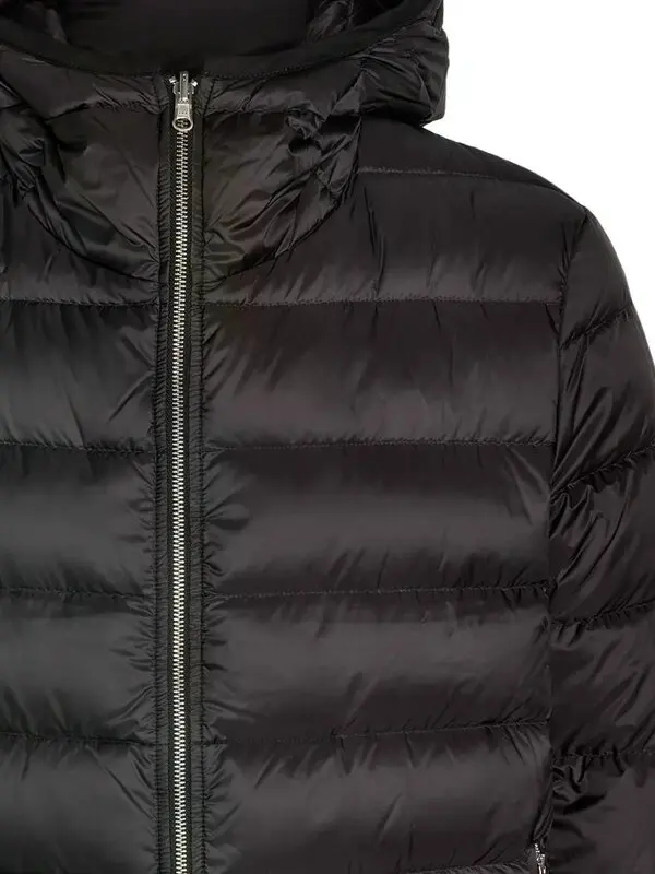 TEN C Hooded Puffer Jacket - Black