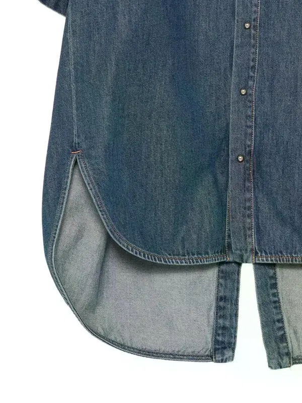 DARKPARK Asymmetrical High-neck Shirt