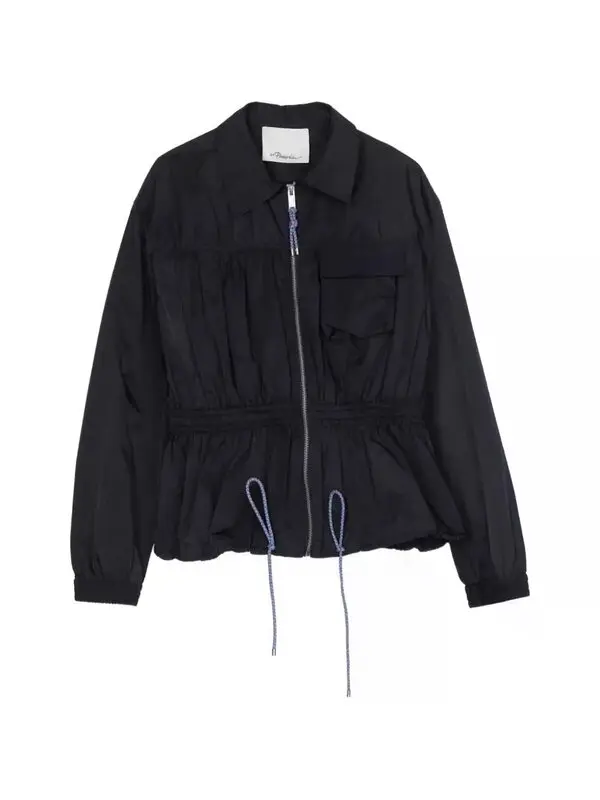 3.1 Phillip Lim Zip-up Drawstring Jacket - Blue