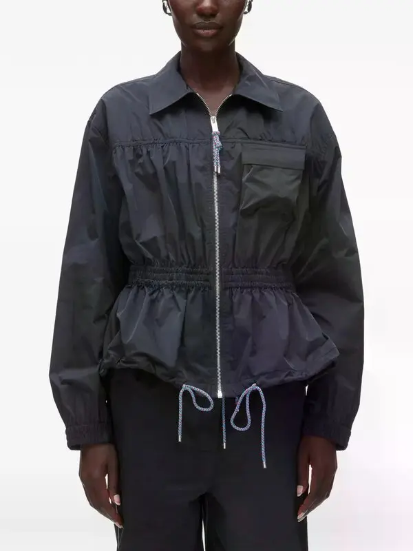 3.1 Phillip Lim Zip-up Drawstring Jacket - Blue