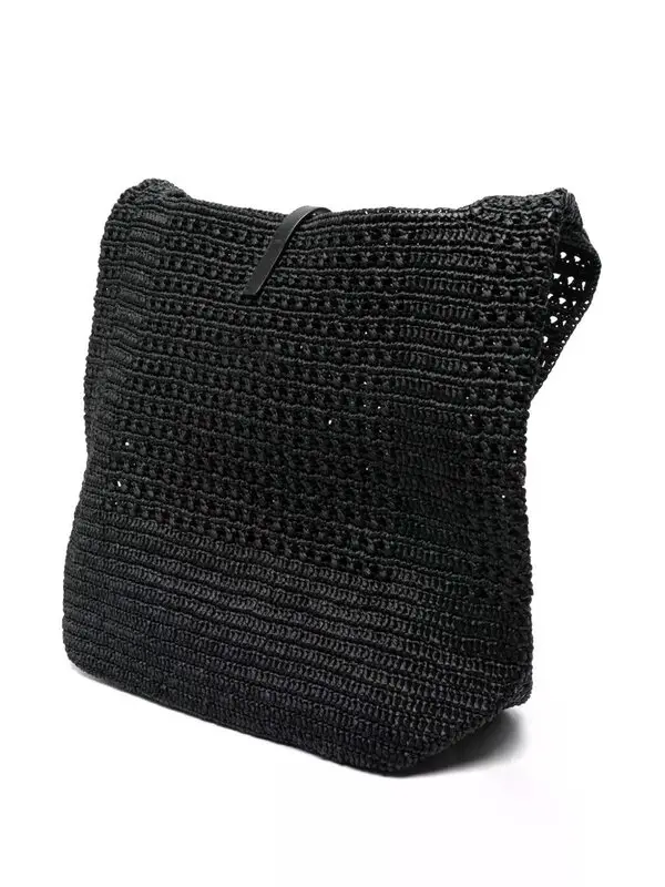 Saint Laurent Medium Les 5 À 7 Raffia Shoulder Bag