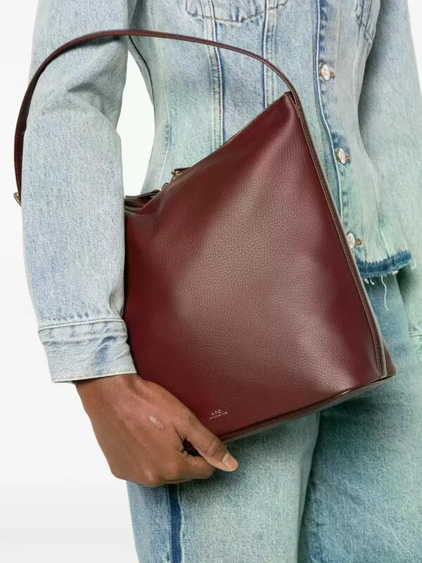 A.p.c. Vera Zip Shoulder Bag - Red