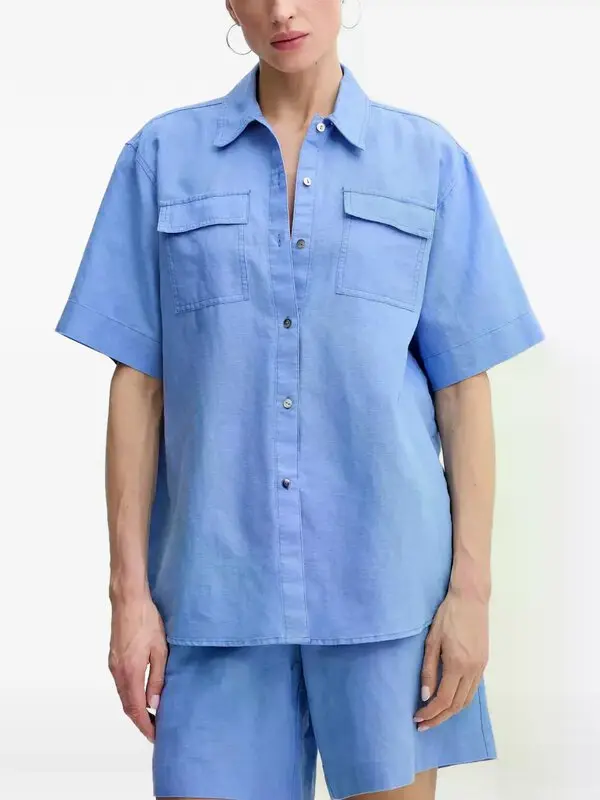 Karl Lagerfeld Flap-pocket Short-sleeved Shirt