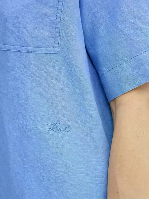 Karl Lagerfeld Flap-pocket Short-sleeved Shirt