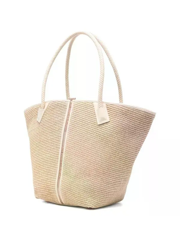 ALEXANDER SMITH Large Braided Lauren Tote Bag - Neutrals