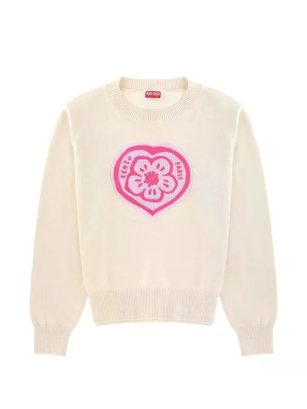 Kenzo Boke Heart Cable-knit Sweater