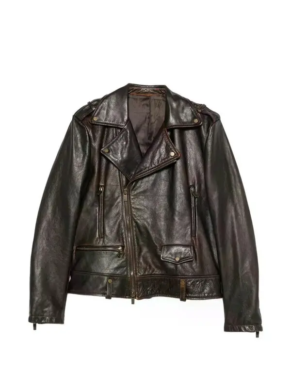 SALVATORE SANTORO Leather Biker Jacket