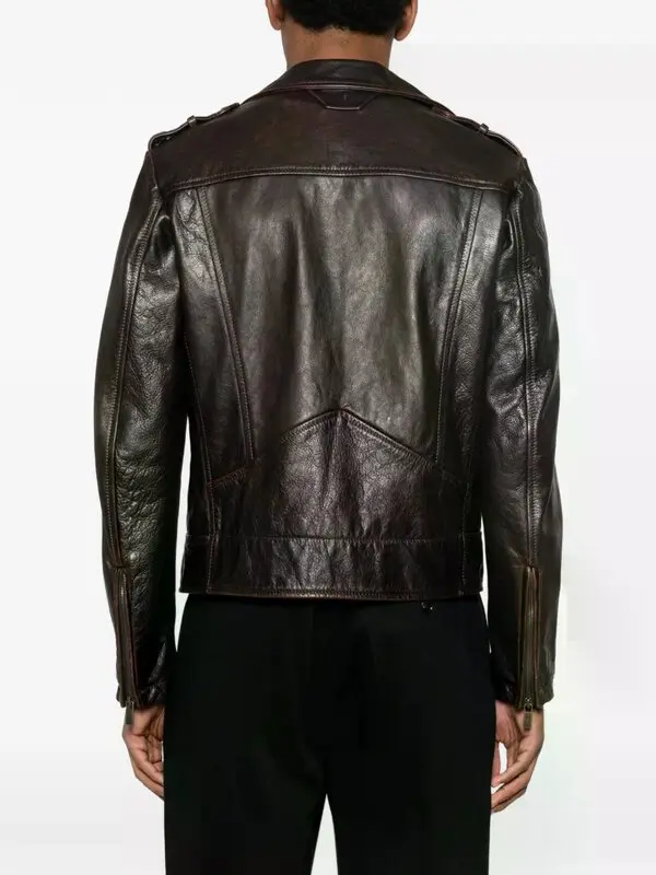 SALVATORE SANTORO Leather Biker Jacket