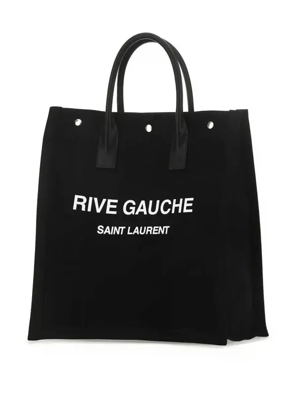 Saint Laurent Rive Gauche Canvas Tote Bag