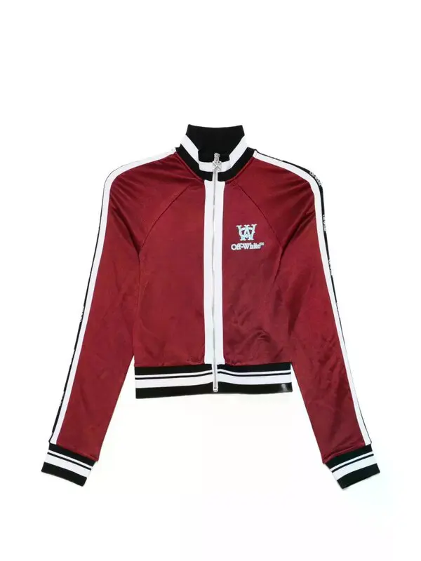 Off-White Stripe-trim Track Jacket - Red