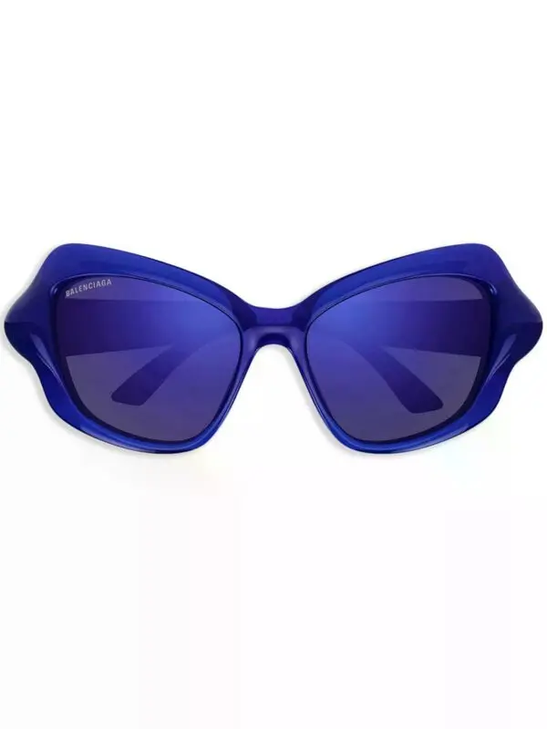 Balenciaga Wrap D-frame Sunglasses - Blue