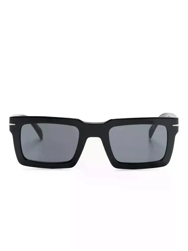 DB EYEWEAR BY DAVID BECKHAM Rectangle Frame Sunglasses - Black