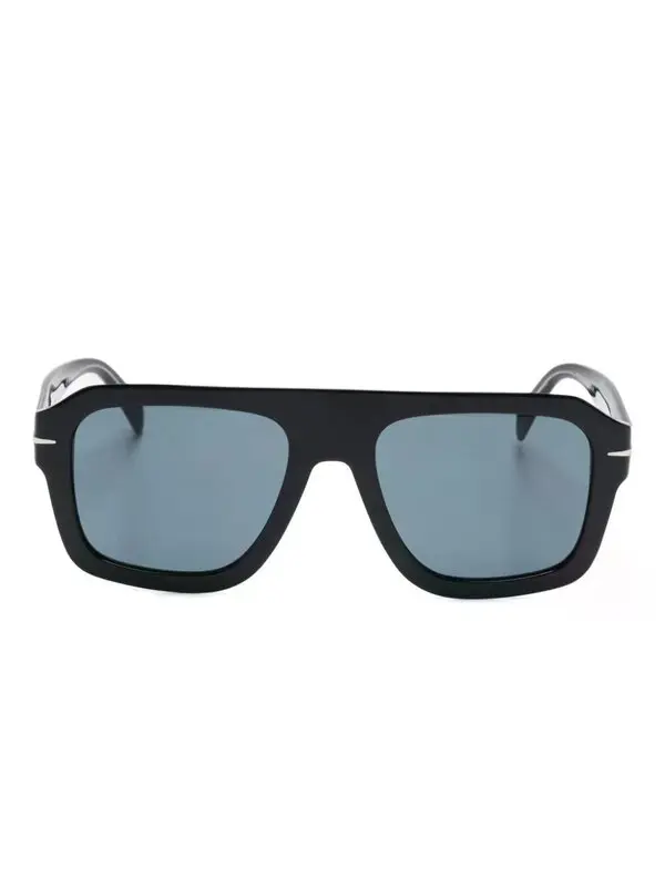 DB EYEWEAR BY DAVID BECKHAM Rectangle-frame Sunglasses - Black