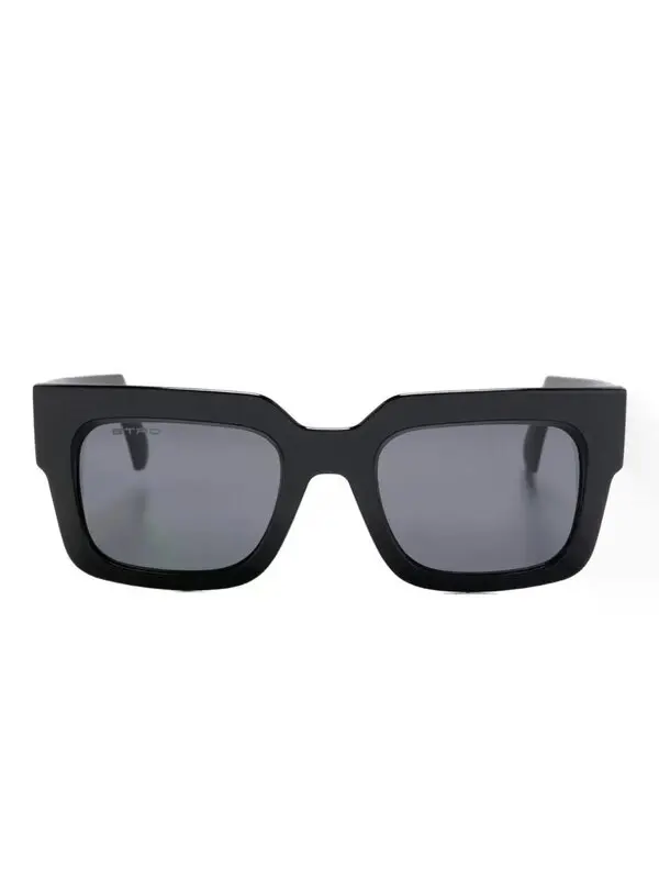 Etro Pegaso Logo Square Sunglasses - Black