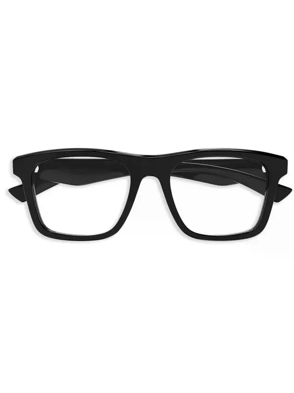 Alexander McQueen Square Frame Glasses - Black