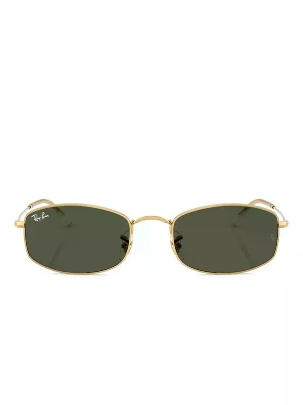 Ray-ban Rectangle Frame Sunglasses - Gold