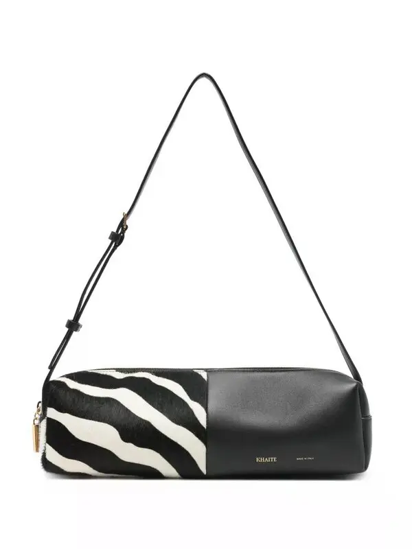 Khaite Zebra-pattern Panelled Shoulder Bag