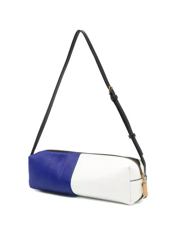 Khaite Zebra-pattern Panelled Shoulder Bag