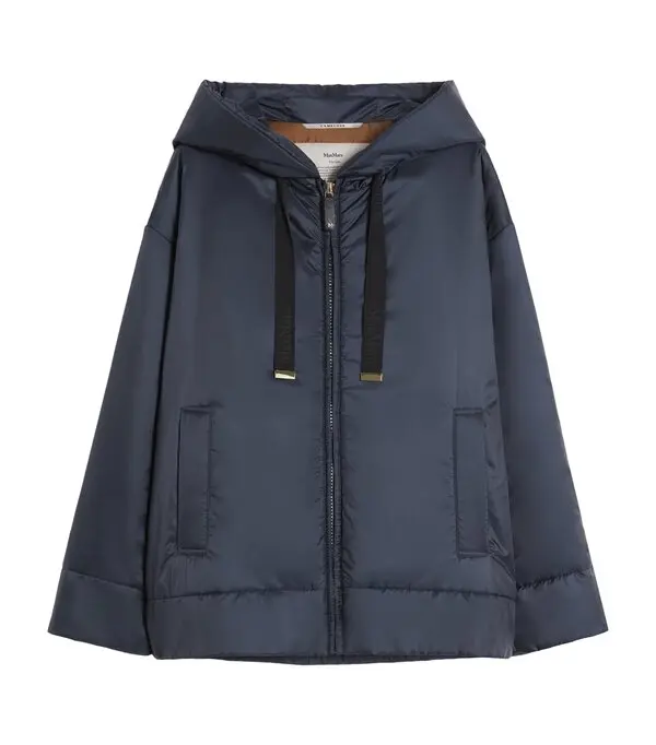 Max Mara Water-repellent Relaxed Padded Jacket - Blue