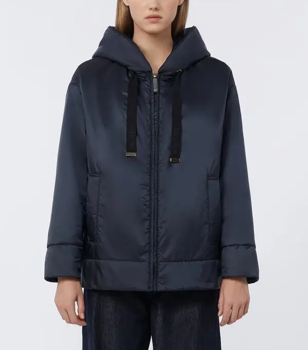 Max Mara Water-repellent Relaxed Padded Jacket - Blue
