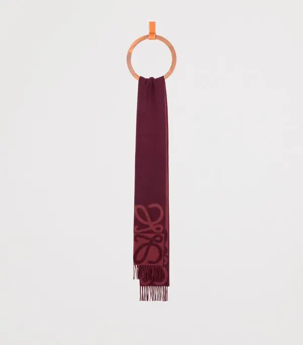 Loewe Wool-cashmere Anagram Scarf