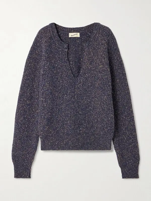 SANDERLAK Ribbed Wool-blend Sweater