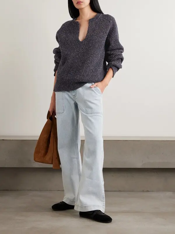 SANDERLAK Ribbed Wool-blend Sweater