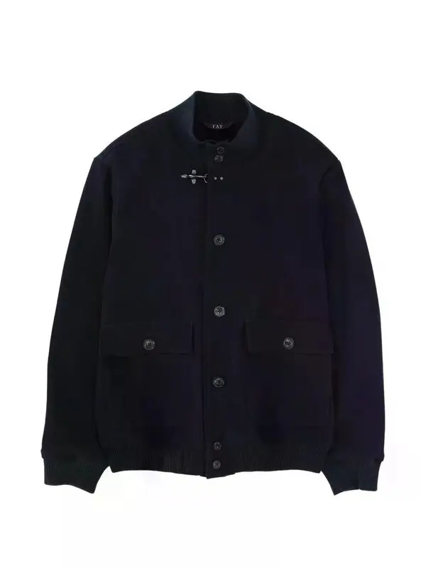 FAY Patch Pocket Wool Jacket