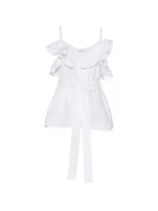 P.a.r.o.s.h Ruffled Self-tie Top