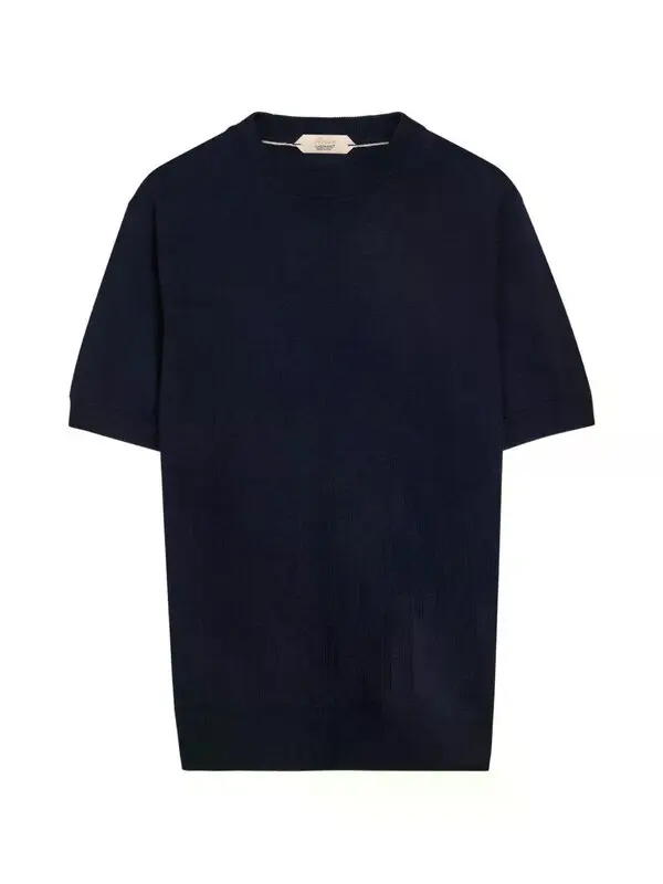 AURELIEN Fine-knit T-shirt - Blue