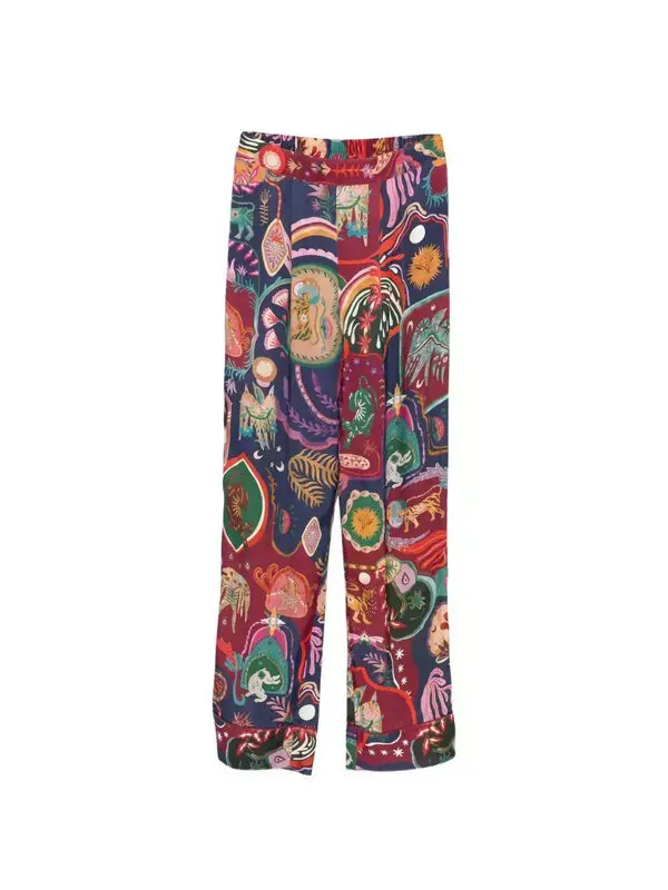 Farm Rio Patterned Trousers With Elasticated Waistband