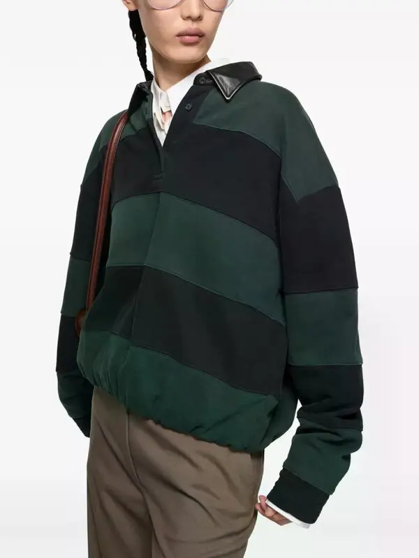 Acne Studios Striped Long-sleeve Polo