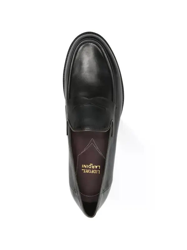 LARDINI Leather Flat Loafers