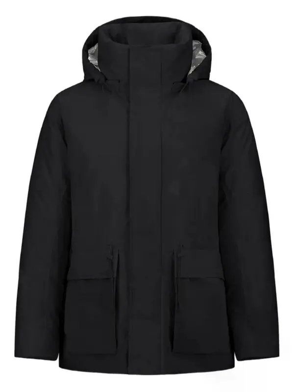 Herno Hooded Jacket With Flap-pockets - Black