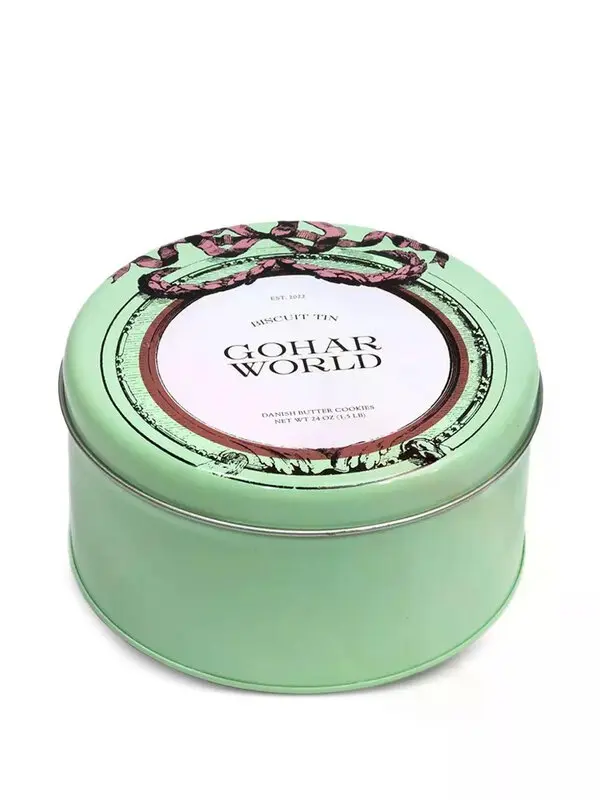 GOHAR WORLD Biscuit Tin Unscented Candles - Green