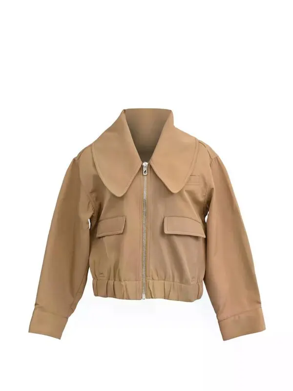 GANNI Wide-collar Zipped Jacket