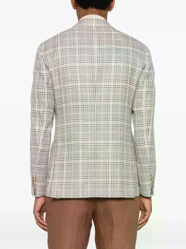 LARDINI Checked Single-breasted Jacket