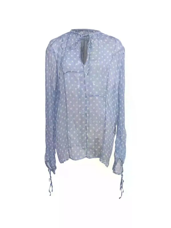 HAIDER ACKERMANN Polka-dot Tie-neck Blouse