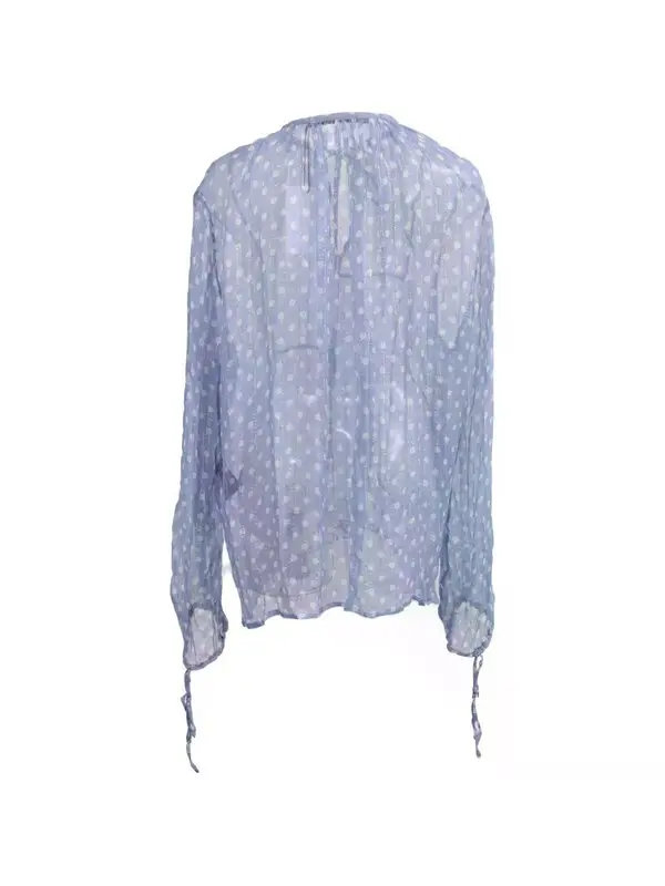 HAIDER ACKERMANN Polka-dot Tie-neck Blouse