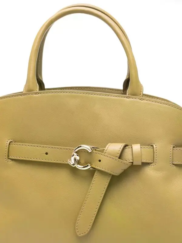 COCCINELLE Buckle Leather Satchel