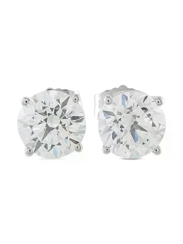 LB EXCLUSIVE 14k Gold Lab-grown Diamond Stud Earrings - White