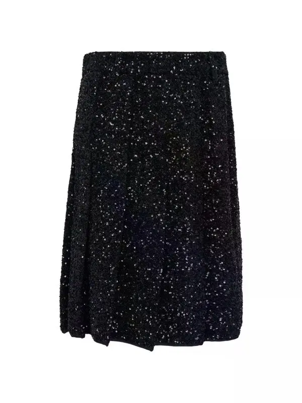 N°21 Sequin-embellished A-line Midi Skirt