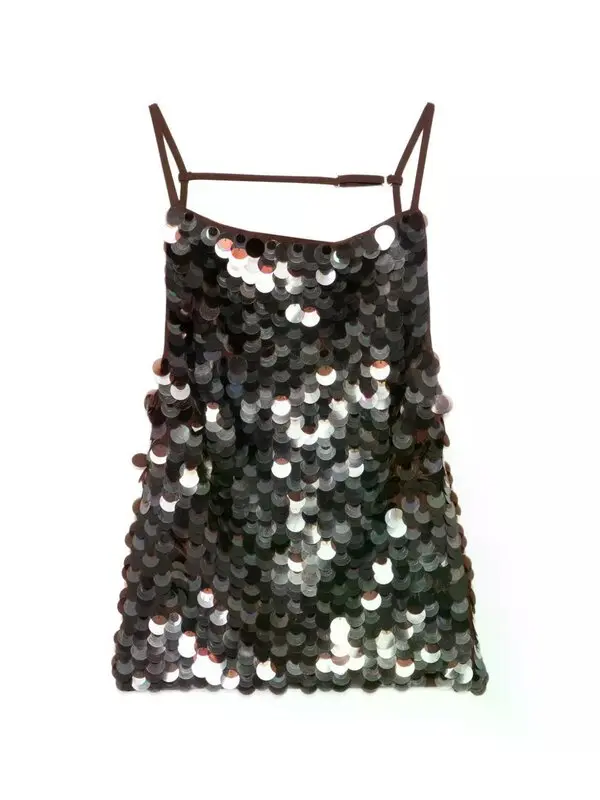 P.a.r.o.s.h Sequin Straps Top