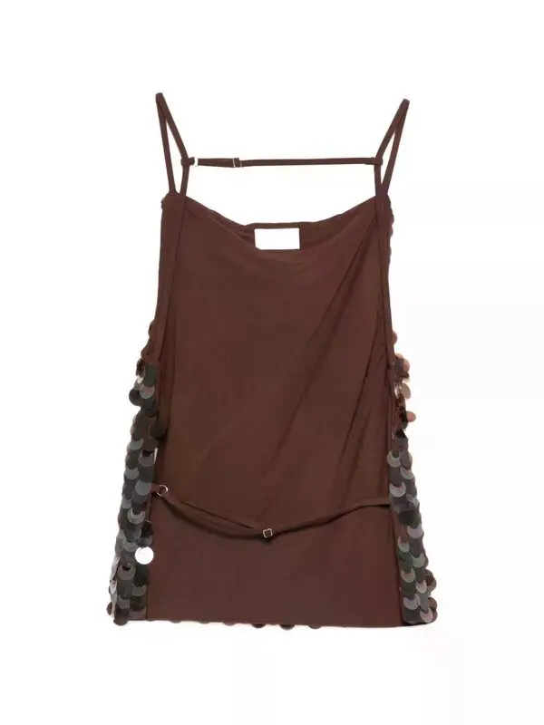 P.a.r.o.s.h Sequin Straps Top
