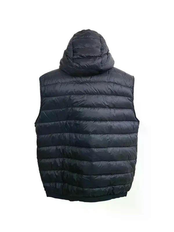Moncler Logo-print Hooded Gilet - Blue