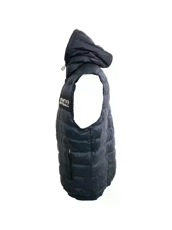 Moncler Logo-print Hooded Gilet - Blue