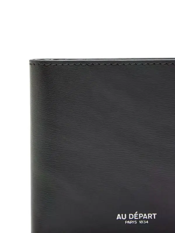 AU DEPART Logo-detail Leather Wallet