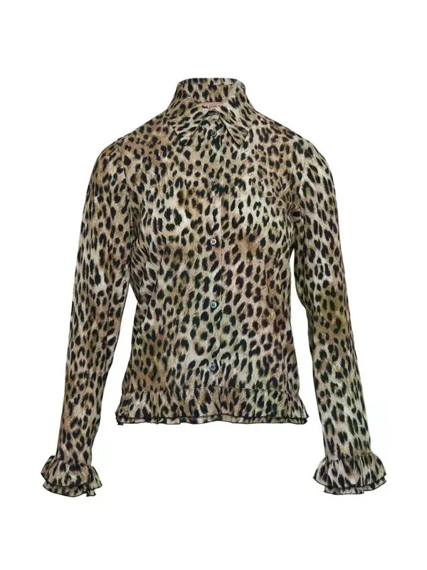 N°21 Printed Long-sleeve Shirt
