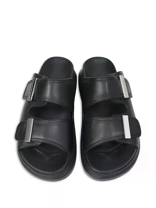 Alexander McQueen Hybrid Buckled Leather Sandals