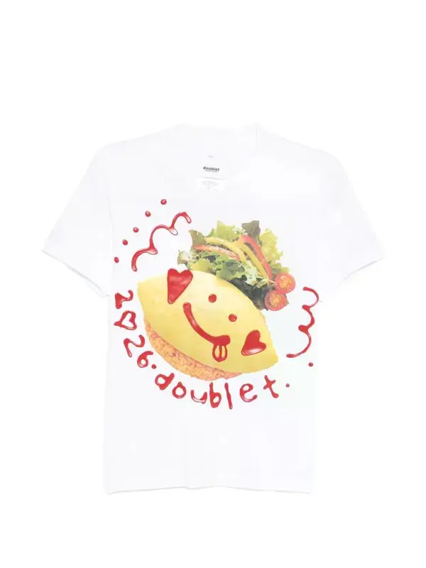 DOUBLET Printed Message T-shirt - White
